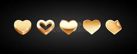 Set Of Vector Sex Hearts Icons Stock Vector Illustration Of Burlesque