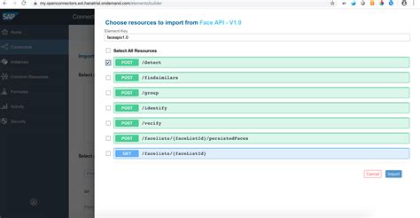 connect to microsoft face api using sap cloud platform open connectors