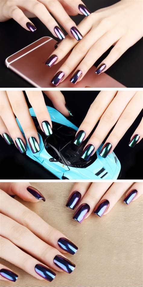 10 Colors To Choose Magic Mirror Chrome Effect Metallic Powder Additive
