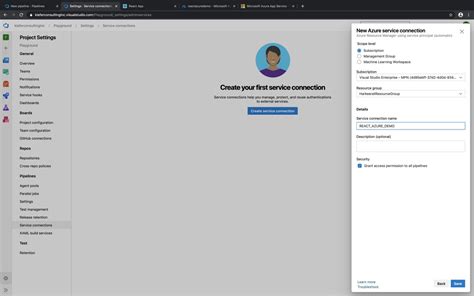 how to deploy a react app to azure using devops pipelines