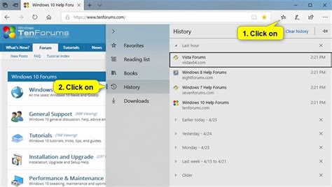 view browsing history in microsoft edge in windows 10 tutorials hot