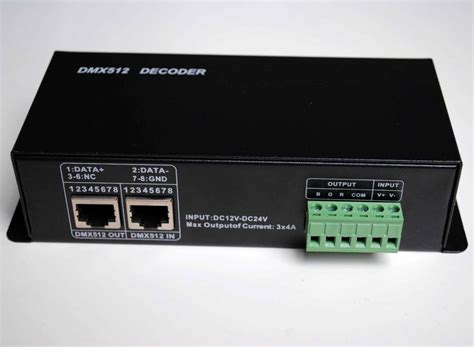 dmx rgb decoder interface