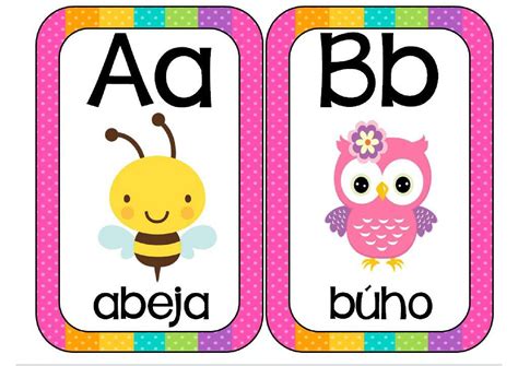 Tarjetas Actividades Para Enseñar El Abecedario A Niños De Primaria