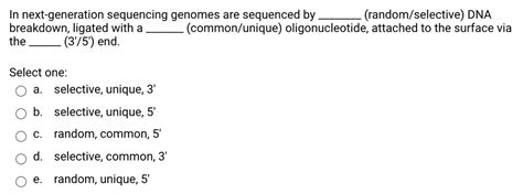 Answered In Next Generation Sequencing Genomes… Bartleby