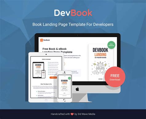 devbook free bootstrap 5 book and ebook landing page template for