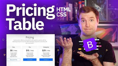 pricing table html css bootstrap 5