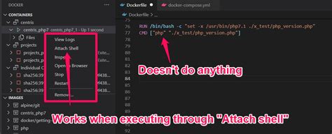 docker docker exec it inside the dockerfile or yml stack overflow