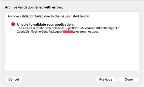 validation xcode 7 2 archive validate failed stack overflow