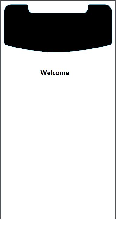 unable to create curved view in react native stack overflow