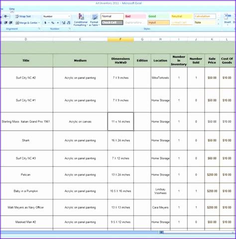 Excel Format For Inventory Management ~ Excel Templates