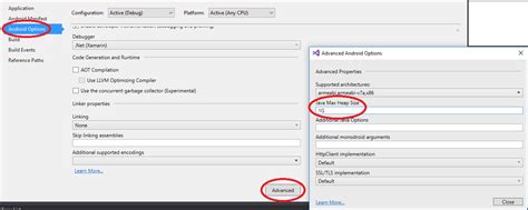 [solved] xamarin forms android application throws outofmemory error