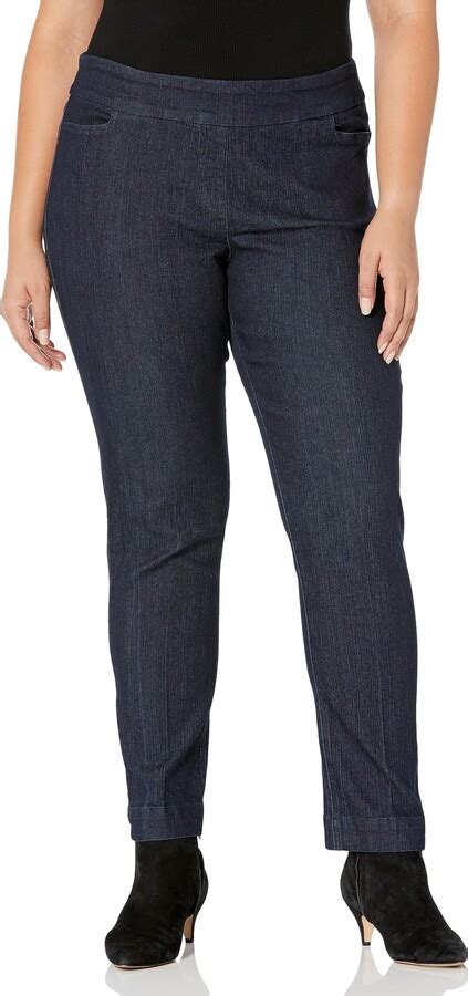 Slim Sation Womens Pull On Plus Size Ankle Pant Shopstyle