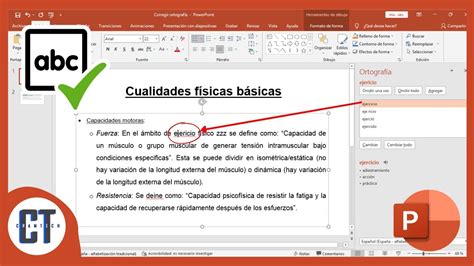 Como Corregir La Ortografia En Power Point Youtube