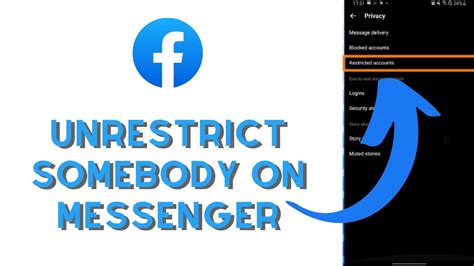 How To Unrestrict Someone On Messenger App Android Unrestrict Somebody