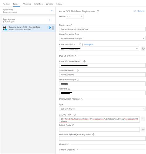 deploy a sql dacpac to azure using vsts modern stack
