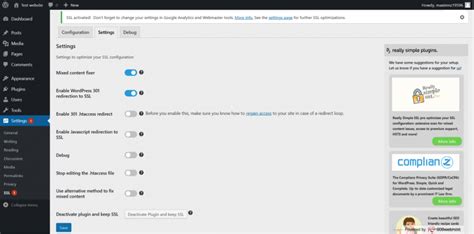 how to fix mixed content warning on wordpress
