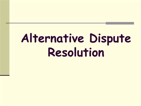 Ppt Alternative Dispute Resolution Powerpoint Presentation Free