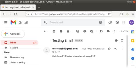 how to send an email using php