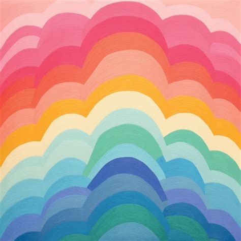 Premium Vector Vibrant Rainbow Abstract Waves