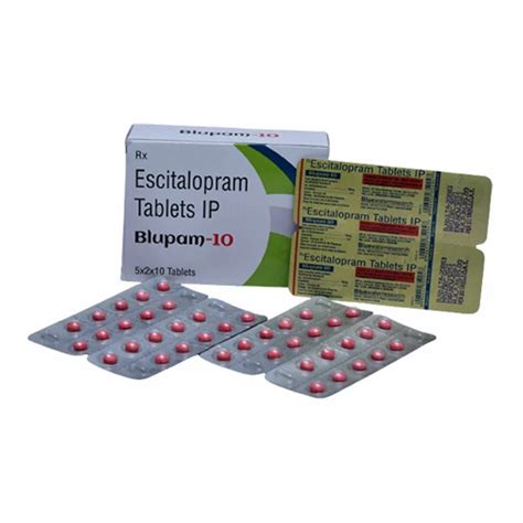 Escitalopram Oxalate 10 Mg Tablets At Rs 85 Stripe Lexapro In
