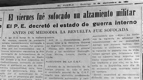 Se Cumplen 70 Años Del Intento De Golpe De Estado Contra Perón