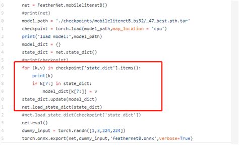runtimeerror error s in loading state dict for feathernet missing
