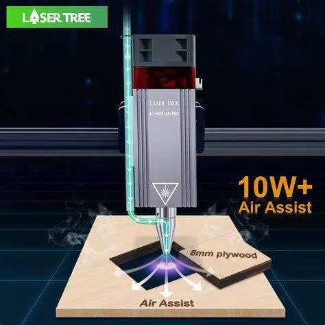 Laser Tree 80w 40w Laser Head With Air Assist Ttl Blue Light Module For
