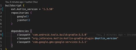 android dependency re core has different version for the