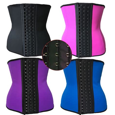 Body Shaper Latex Waist Trainer Plus Size Corset Slim Shaper Steel Bone