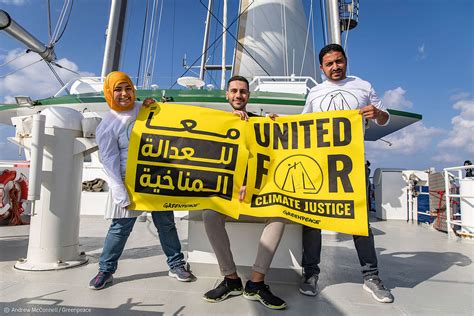 Greenpeace Sails With Young Climate Leaders To Egypt Ahead Of Cop27