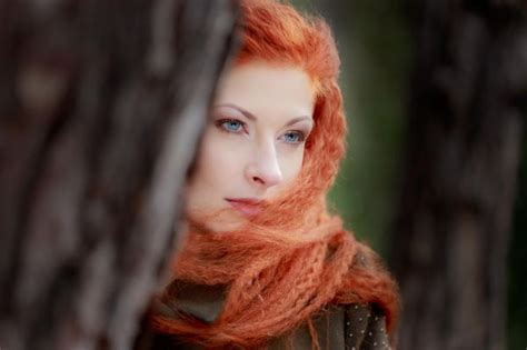 Wallpaper Face Women Outdoors Redhead Model Depth Of Field Long