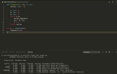 python type hinting and speed type hints are annotations that specify