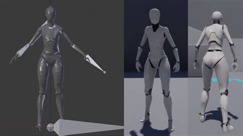 artstation unreal mannequin female mod