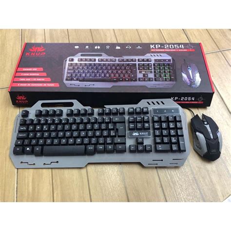 Kit Teclado Gamer Com Retroiluminação Mouse Knup Kp 2054 Em Promoção