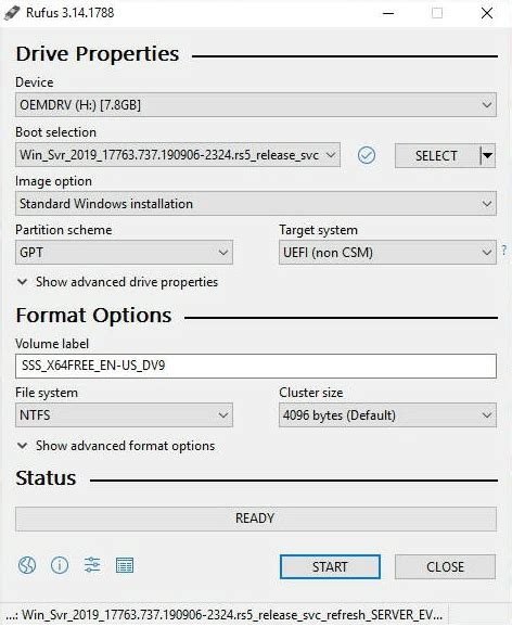how to create a bootable usb to install the operating system for uefi