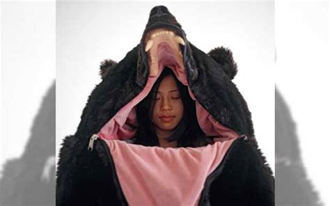 giant bear sleeping bag will keep you warm while you hibernate at home