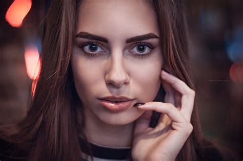 Wallpaper Face Women Model Depth Of Field Glasses Red Fashion