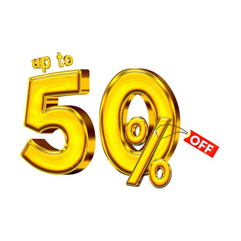 Up To 50 Percent Off Golden Vector Discount 50 Percent Off Up To 50