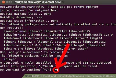 how to install and uninstall applications from terminal in ubuntu