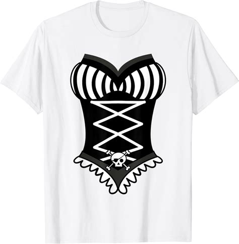 Sexy Women Pirate Costume Outfit Shirt Halloween T Shirt