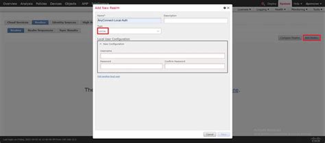 configuration du client sécurisé ssl avec authentification locale sur