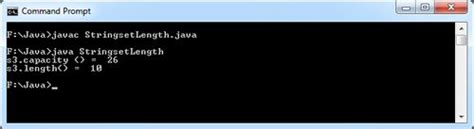 stringbuffer setlength in java example