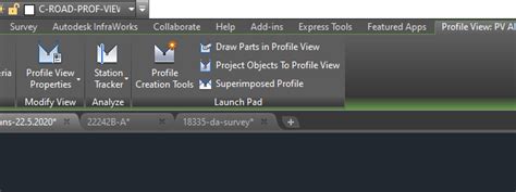 solved add crossing objects to profile view button missing autodesk
