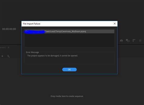 xml will not import into premiere pro adobe community 9762567
