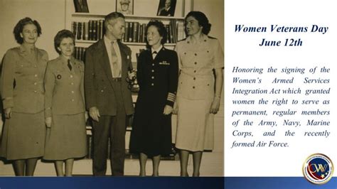 Veterans First Ltd The Origin Of Women Veterans Day