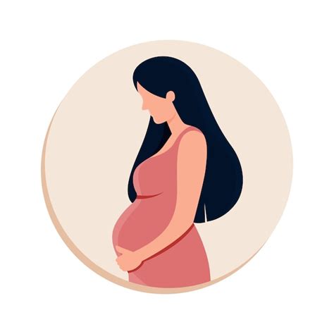Premium Vector Pregnant Mother Vector Illustration Design