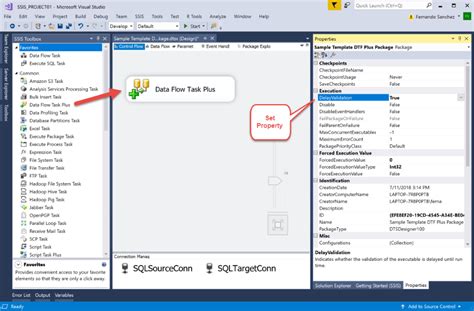 ssis ole db command user variable misbah