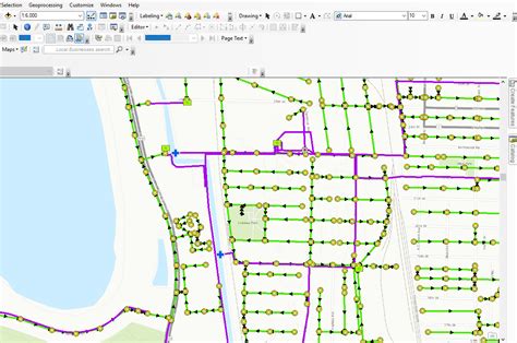 problem the flow direction arrow symbol from a map service does not