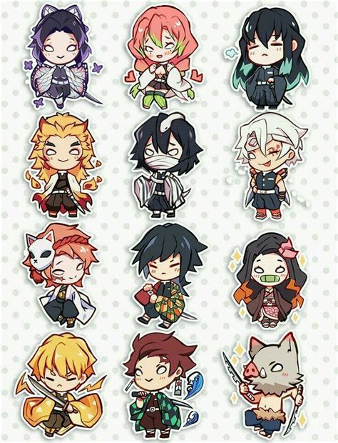 Kny Chibi Pegatinas Bonitas Dibujos Chibi Dibujos Animados Bonitos