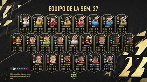 Fifa 22 Totw Equipo De La Semana 27 Del 23 Al 30 De Marzo De 2022